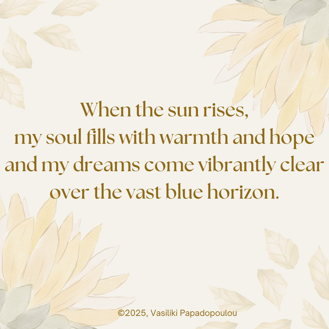 Sunrise – Welcome to Vasos Storyland